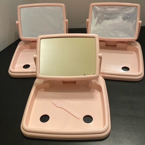 Mary Kay | Other | Vtg 98s 3 Mary Kay Pink Consultant 2 Sided Mirrors W ...